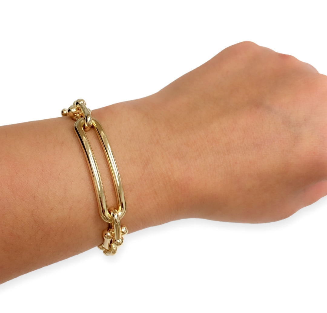Tiffany & Co. 18K Yellow Gold Hardwear Link Bracelet Medium – The ... Tiffany & Co. 18K Yellow Gold Hardwear Link Bracelet Medium – The ...
